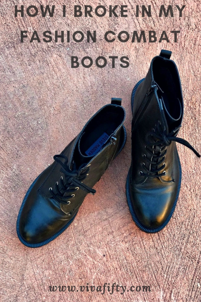 How to break in your fashion combat boots in record time